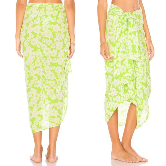 acacia swimwear | Swim | New Acacia Neon Magnolia Kuau Pareo Coverup Os ...